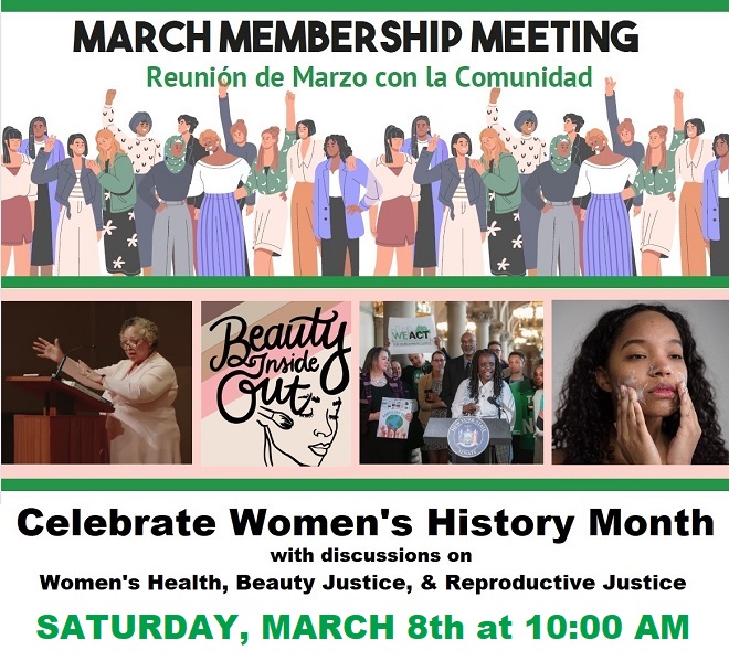 March Membership Meeting: Celebrate Women's History - WE ACT for ...