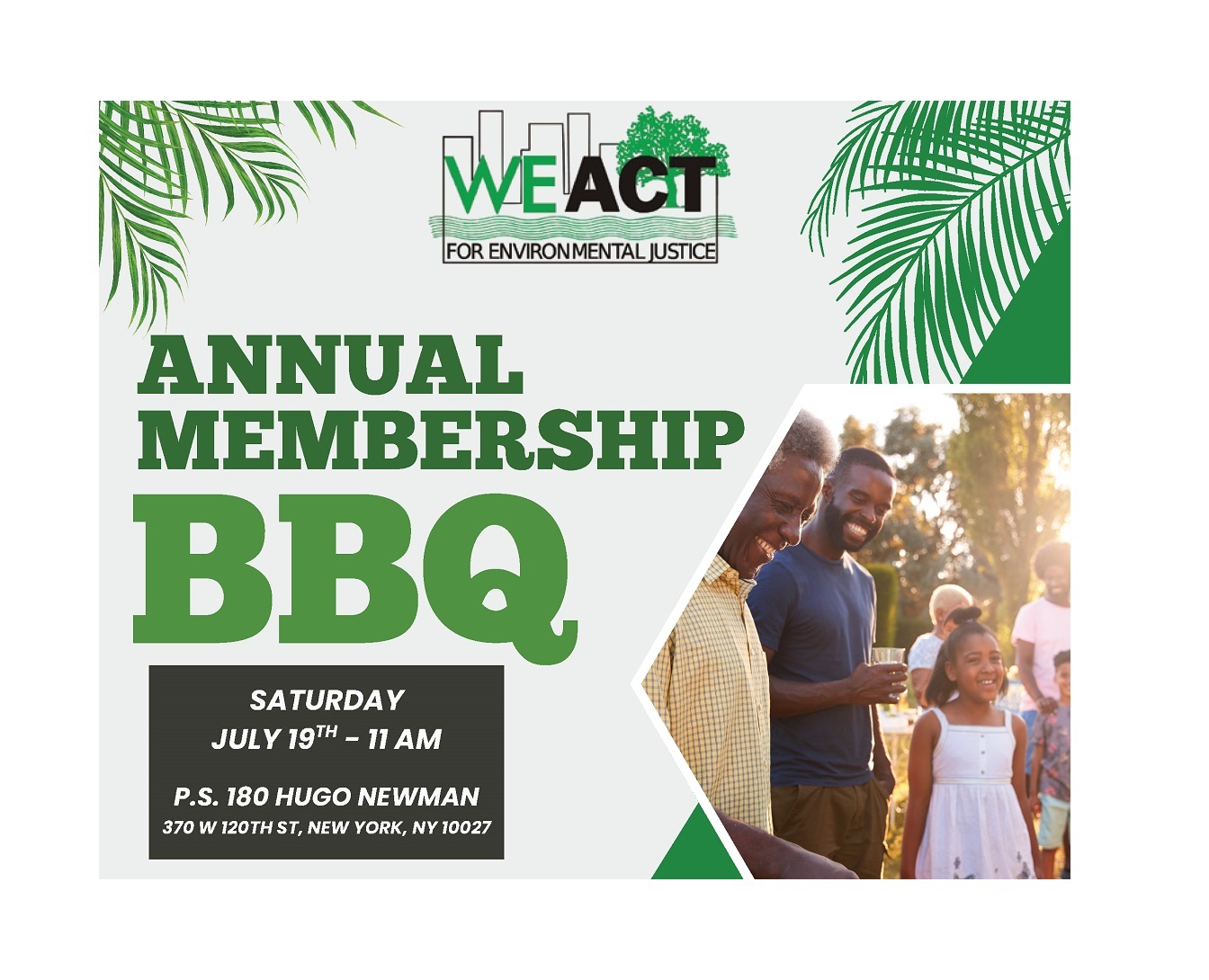 2025 Annual Membership BBQ - WE ACT for Environmental Justice